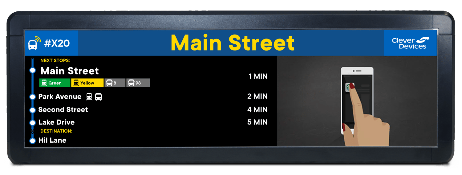 Connecting With Your Riders: CleverVision Digital Signage | Clever Devices