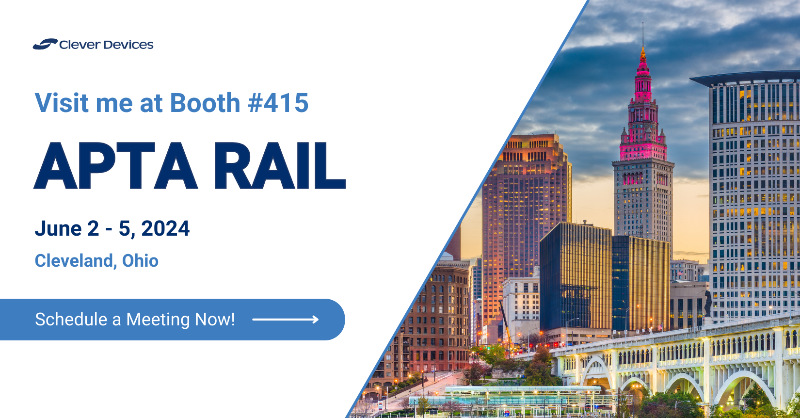 Meet Our Team at APTA Rail 2024 | Clever Devices